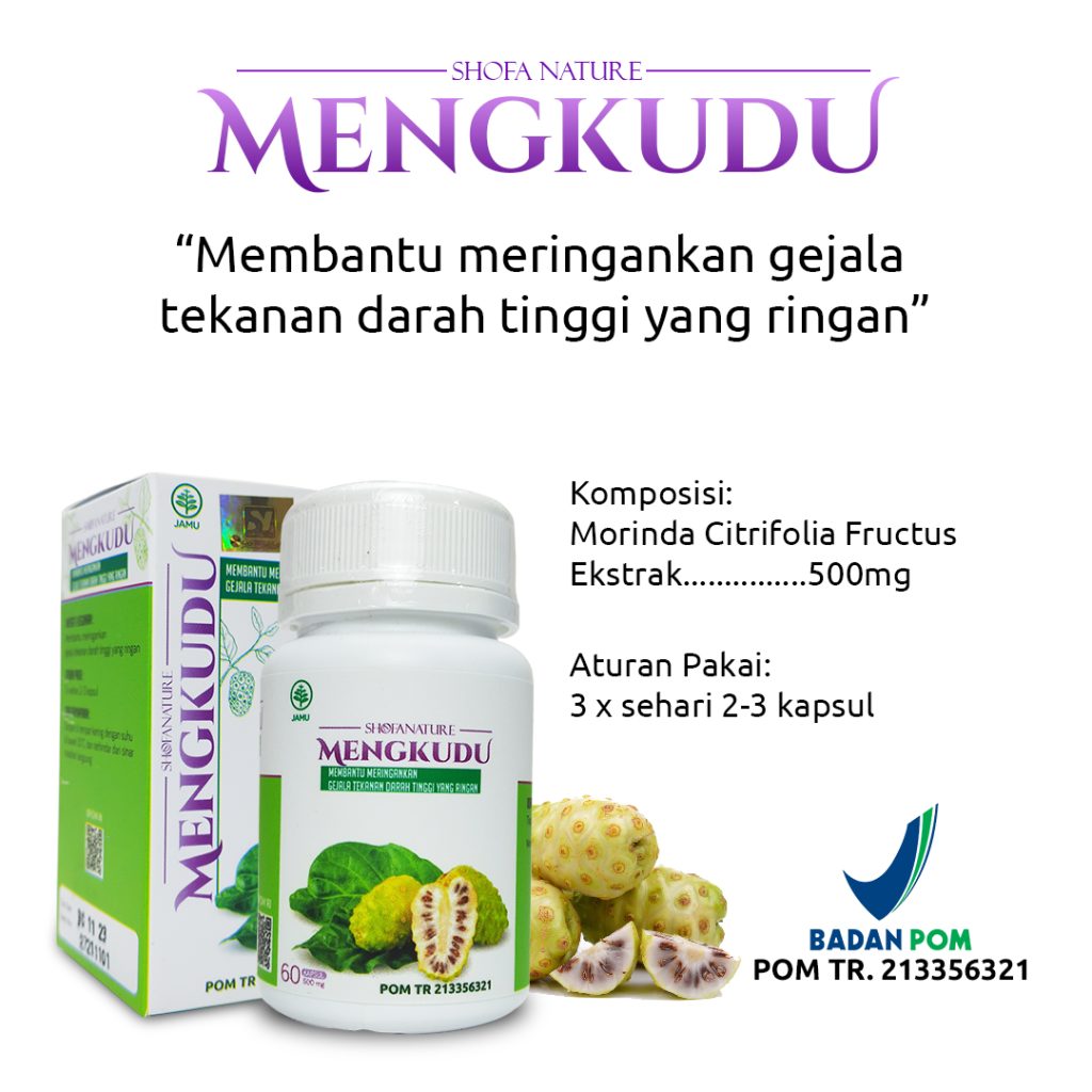 Kapsul Mengkudu 60 kapsul Obat Herbal Darah Tinggi